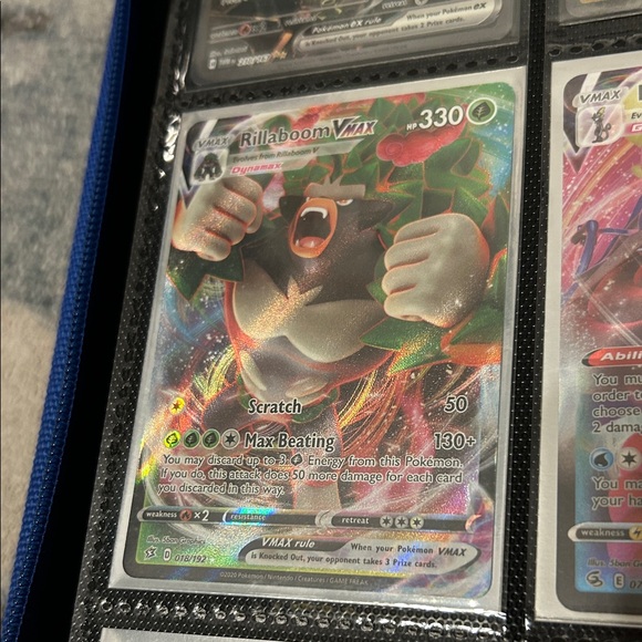 Pokemon | Toys | Pokemon Rillaboom Vmax Trading Card Green And Red ...
